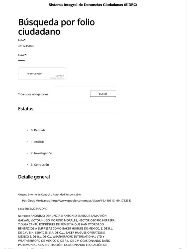 ¡DENUNCIA DESTAPA CLOACA DE MORENO, ZAMARRÓN, OSORIO, CANTÚ, BAKER Y ...